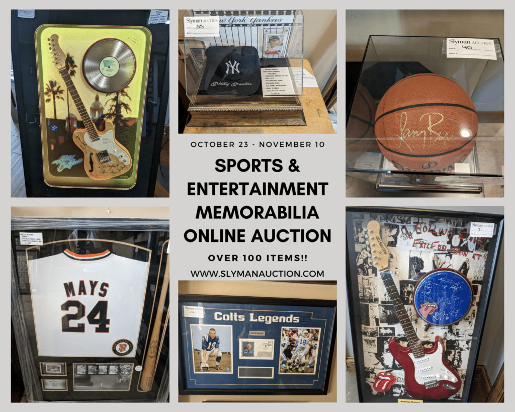 Sports & Entertainment Memorabilia - Slyman Auction