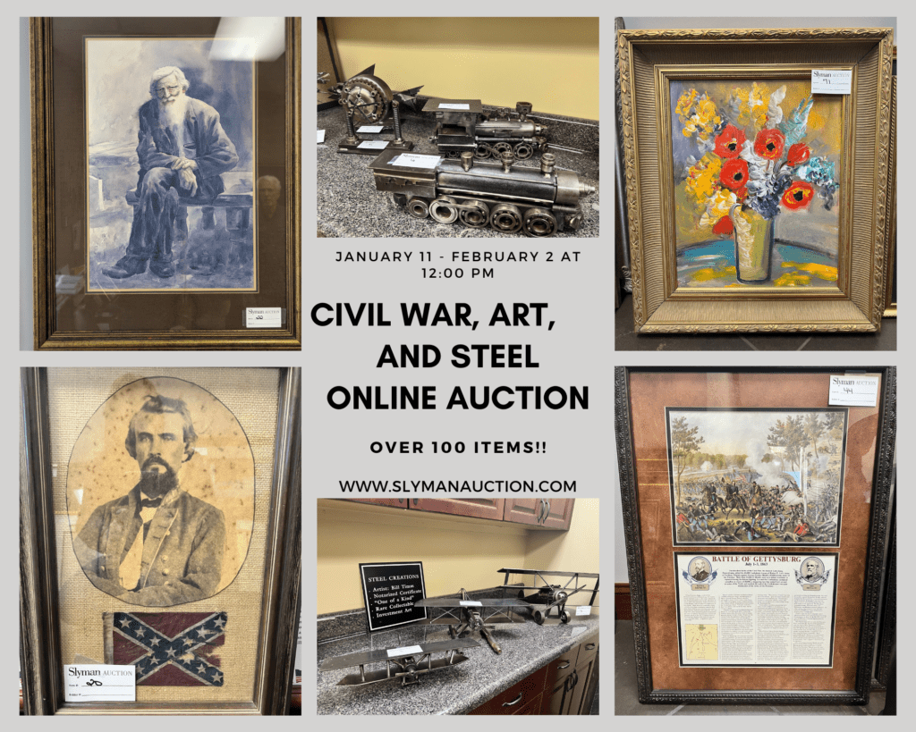 Civil War, Art, & Steel Auction - Slyman Auction